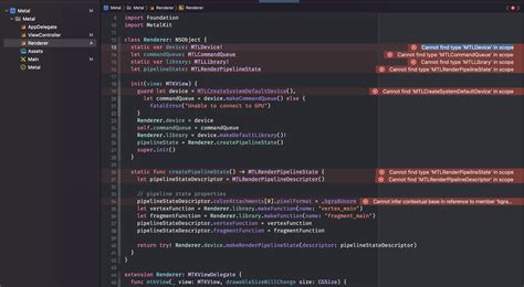 swift creating metal renderer many object out of scopes stack overflow