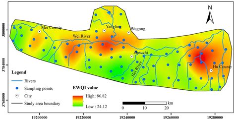 Groundwater Quality Distribution Map Based On Ewqi Higher Value