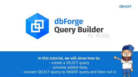 mysql query builder tool to design and edit queries visually