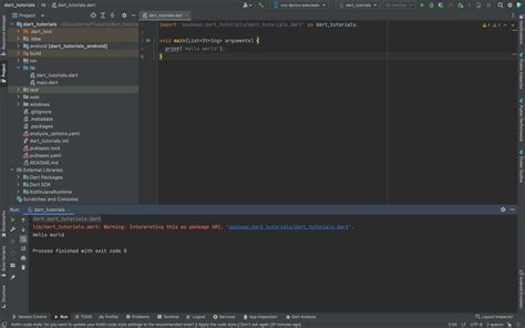 flutter warning interpreting this as package uri in intellij stack
