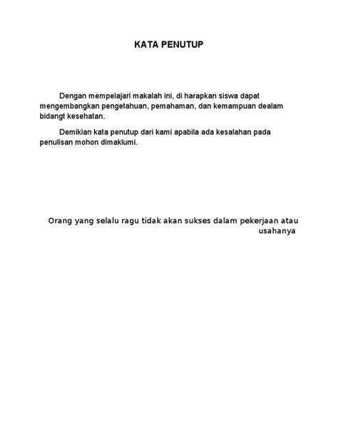 Kata Kata Penutup Mc