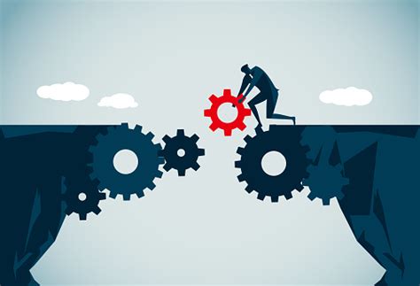 bridging the gap stock illustration download image now istock