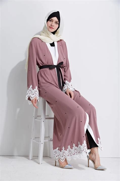 Mz Garment Woman Long Sleeve Abaya Islamic Female Muslim Apparel Ladies