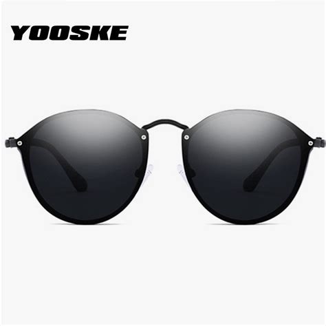Yooske Cat Eye Sunglasses Women Luxury Coating Mirror Sun Glasses