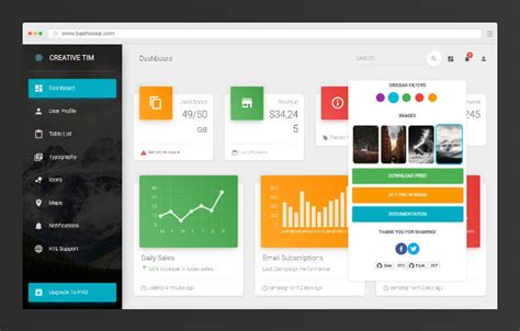 20 free react admin dashboard templates 2020 bashooka