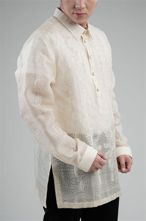 Barong Tagalog Chinese Collared Filipino National Costume Barong