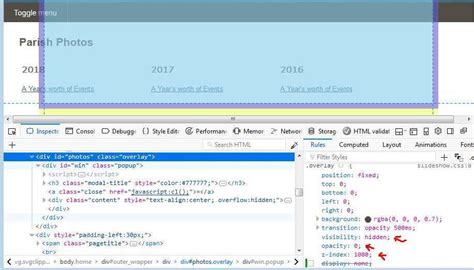 34 javascript style visibility not working javascript overflow