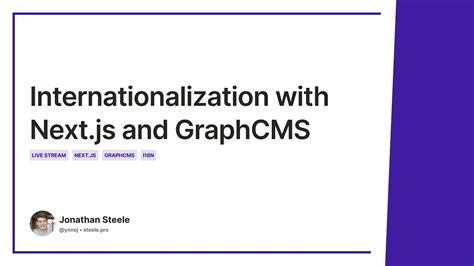 internationalization with next js and graphcms youtube