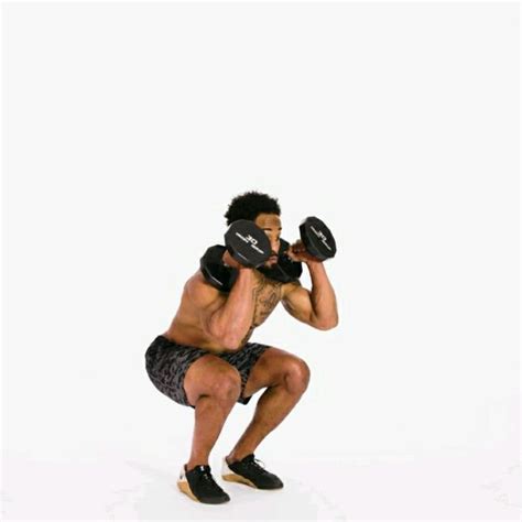 Dumbbell Clean To Squat By Reese Dawson Exercise How To Skimble