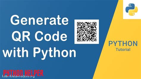how to generate qr code using python python helper learnpython