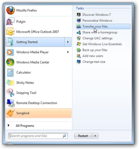 migrate xp to windows 7 with easy transfer and a usb drive