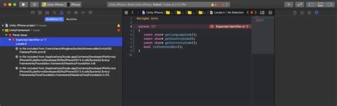 xcode build error questions and answers unity discussions
