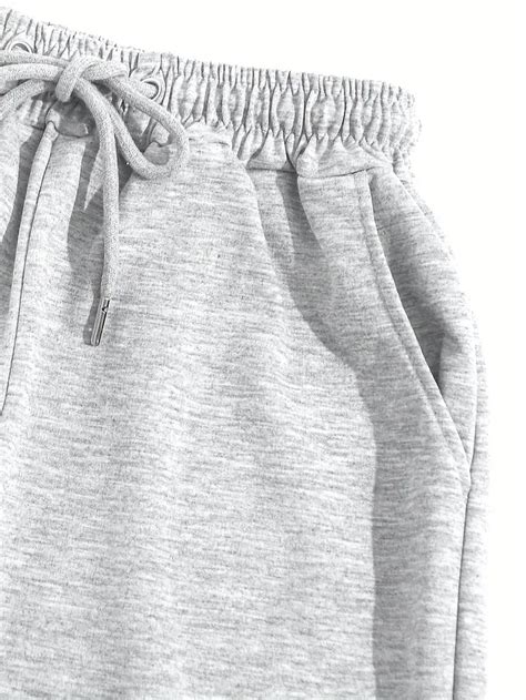Two Pack Pants Solid Drawstring High Waisted Sweatpants Temu
