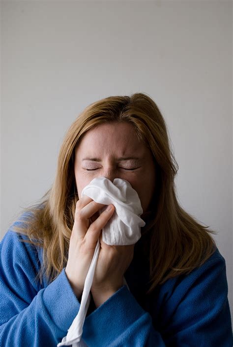 Woman Sneeze Blowing Nose Free Photo On Pixabay