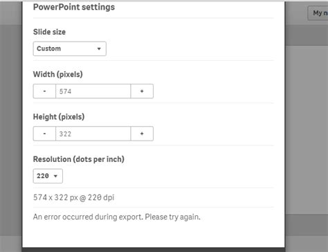 solved qlik sense export to powerpoint fails qlik community 1447076