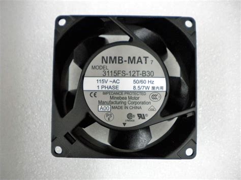 Amazon Nmb Technologies 3115fs 12t B30 A00 軸方向ファン 80mm 115vac、100ma