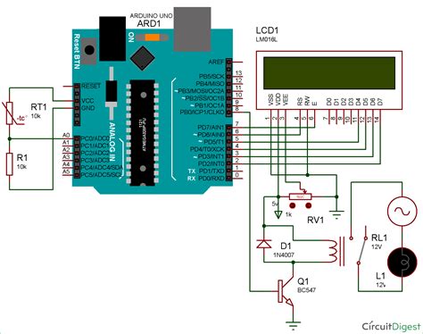 temperature controlled ac home appliances using arduino and thermistor