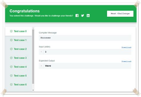 hackerrank day 3 solution in c intro to conditional statements