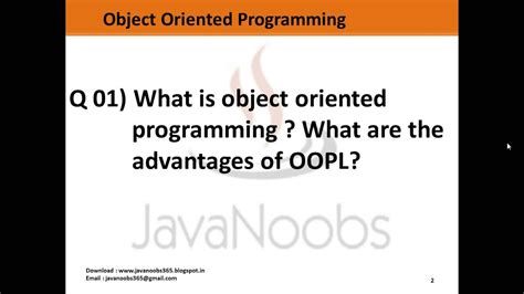 object oriented programming q 01 what is oop what are the concepts