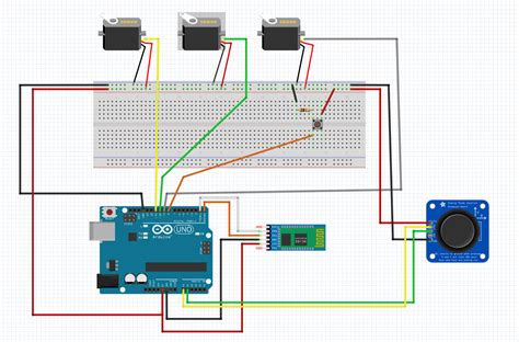 scara arm controlled by joystick arduino project hub