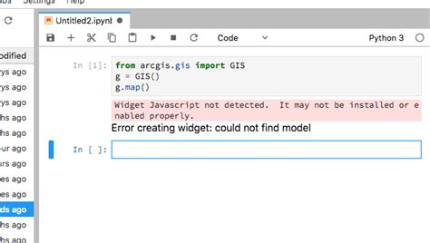 ipywidget error in jupyterlab notebook could not find