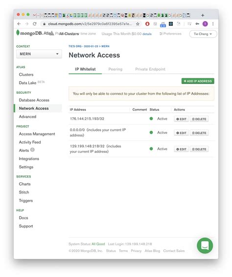 cannot connect to mongodb atlas any more stack overflow