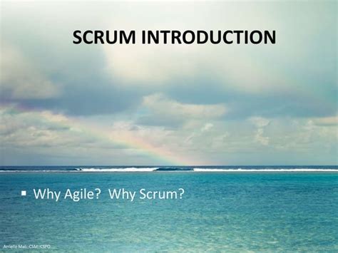 Scrum 101 Introduction To Scrum Ppt