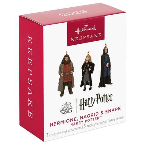 2023 Hermione Hagrid And Snape Harry Potter Qxm9259 Hallmark