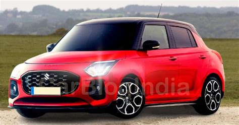 2023 Maruti Swift In Life Like Illustration Car Blog India