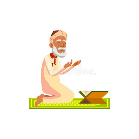 Muslim Man Praying Cartoon Stock Illustrations 1 160 Muslim Man