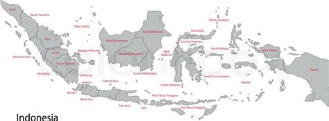 map of administrative divisions of stock vector