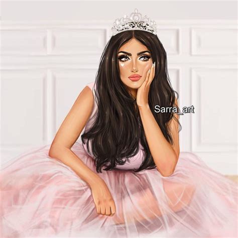 صور خلفيات بنات جيرلي كيوت Sarra Art Cute Girl Drawing Beautiful