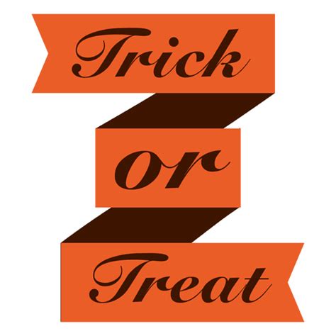 Trick Or Treat Ribbon Png And Svg Design For T Shirts