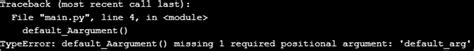 python default arguments examples to implement default arguments