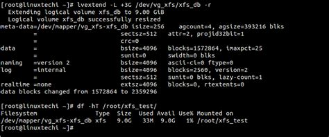 create and extend xfs filesystem based on lvm