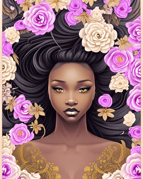 Beautiful Black Princess In Overwhelmingly Detailed Scene · Creative