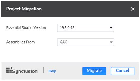 upgrading syncfusion asp components to a latest version