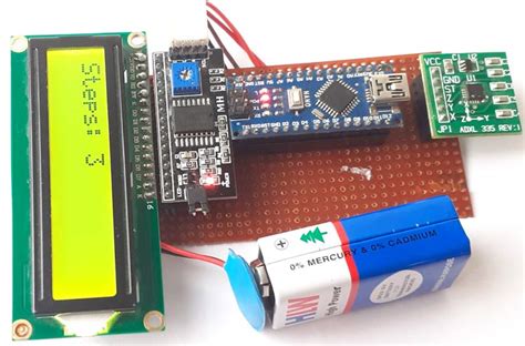 diy arduino pedometer counting steps using arduino and accelerometer