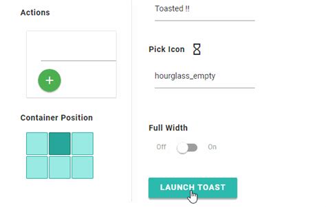 responsive touch compatible toast plugin for vuejs