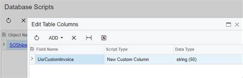 invalid column name in the sandbox environment community