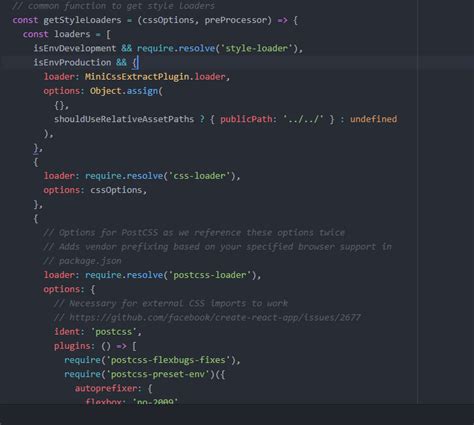 reactjs can t find less loader and rules in nf