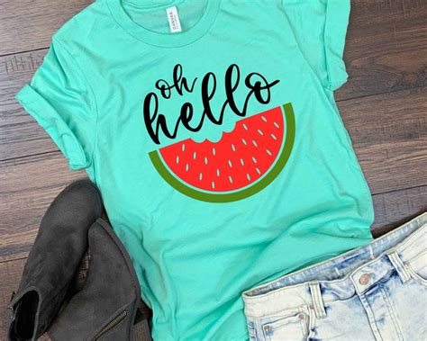 Watermelon Svg Bundle Hello Summer Svg Porch Sign Summer Sign Etsy