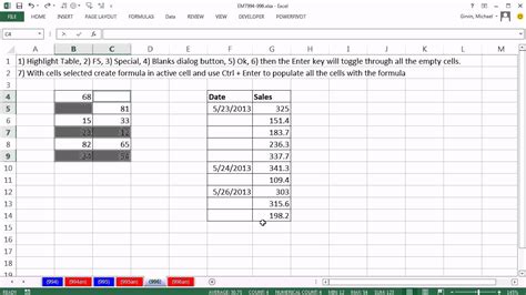 excel magic trick 996 highlight all empty cells go to special blanks and a few other tricks