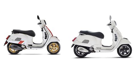 Motorrad Vergleich Vespa Gts 300 Super Racing Sixties 2021 Vs Vespa