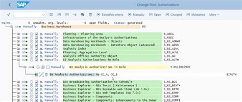 using sap bw authorization relevant infoobject in sap profitability and