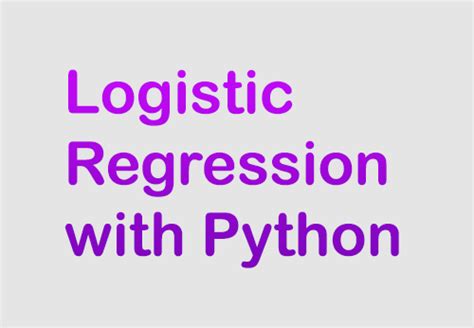 logistic regression with python using titanic data