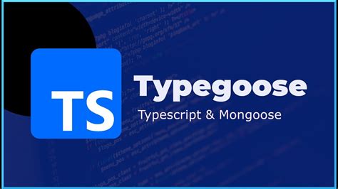 typegoose typescript y mongoose nodejs and mongodb youtube