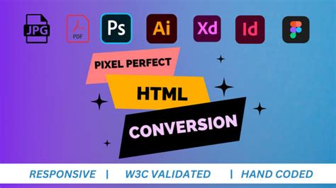 convert psd figma xd sketch design into responsive website by