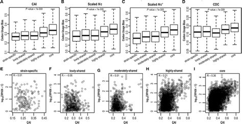 Codon Usage Bias In The E Coli Pangenome Estimated By Four Different