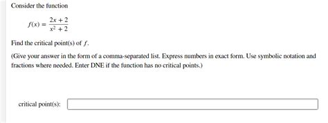 Solved Consider The Function F X 2x 2 X2 2 Find The